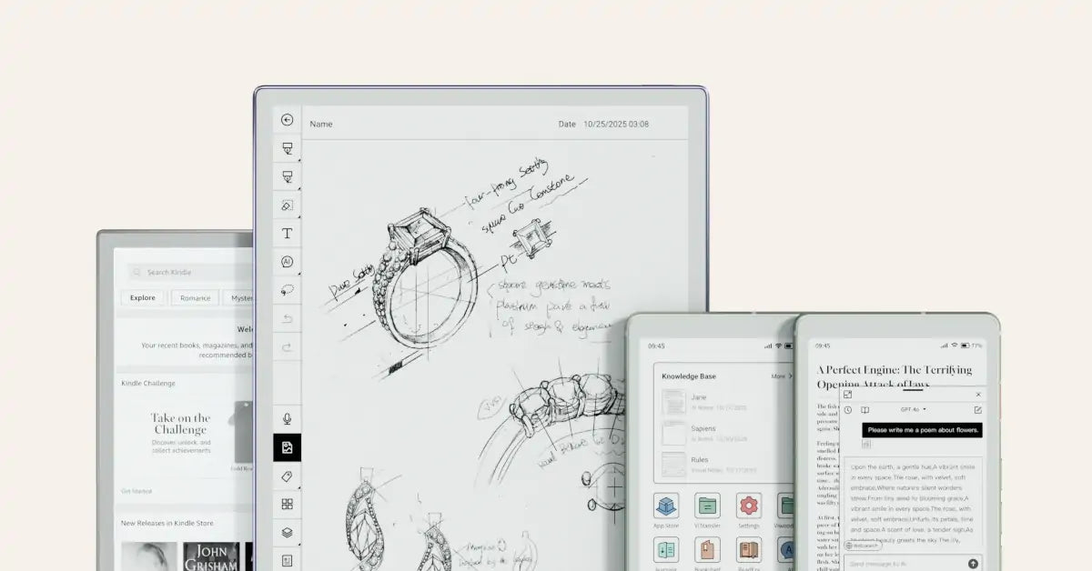 Viwoods Electronic Paper Tablet: Focused Reading & Writing